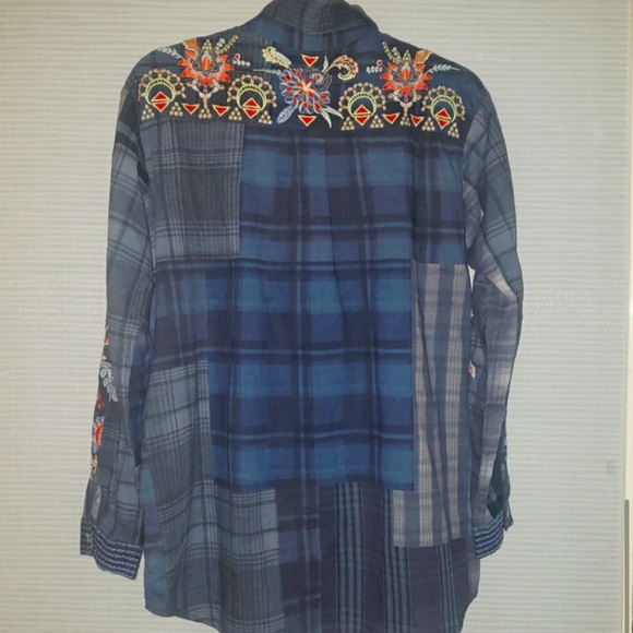 Johnny Was | Tops | Johnny Was Kayra Button Down Shirt Tunic New With ...